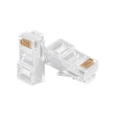 China 8P8C RJ45 Connector 8-Core Gold-Plated Nickel 100/CAN for sale