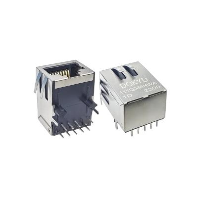 China 1-Port RJ45 Connector 10P PBT with Filter and Shielding for sale