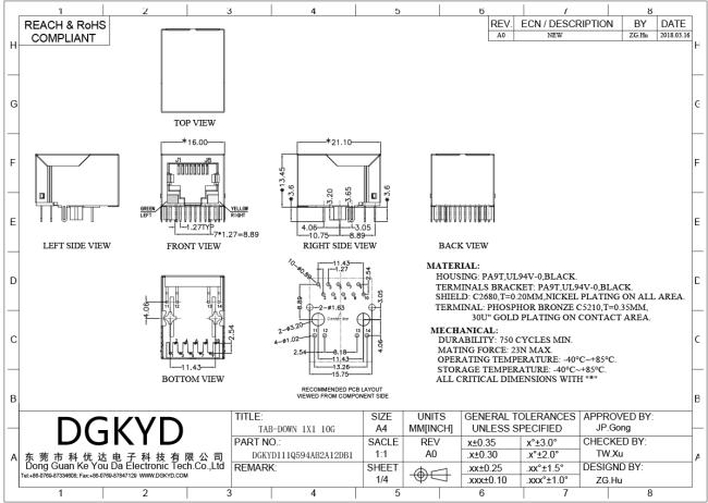RJ45 connector product image