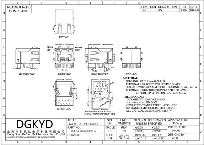 RJ45 connector product image