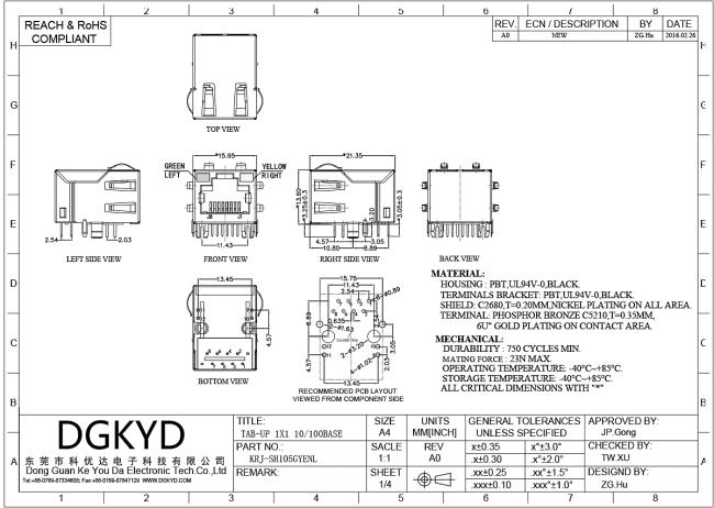 RJ45 connector product image