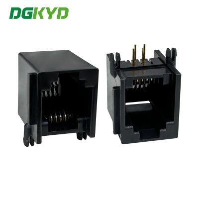 China RJ11 connector 6P4C without light and filter network port socket DGKYD5523E1164IWA1DY1 for sale