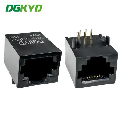 China RJ11 interface connector 6P6C round needle 6U horizontal mesh port DGKYD56211166IWA1DY4 for sale