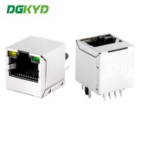 China Vertical network interface RJ45 socket with light and filter socket DGKYD511B002AB1A8D for sale