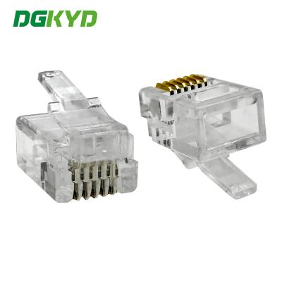 China RJ11 crystal head 6P6C crystal head DGKYDRJ111166F1A1WW041 (short body) for sale