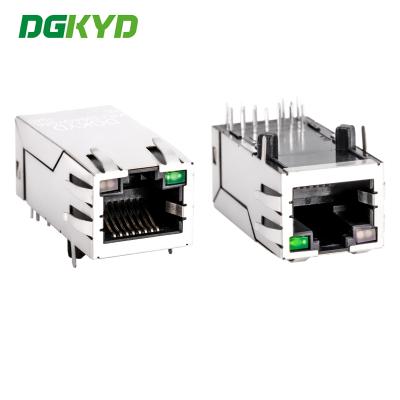 China KRJ-339AGYGNL RJ45 Gigabit Connector Communication Network Port Socket 33 Long Interface for sale