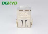 China SMD RJ45 Modular Jack 8p8c Single Port with Band Filter for 10/100/1000 BASE-T Networks for sale