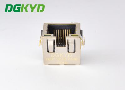 China DIP Single Port Shielded Band Light Sink 3.0 Low Profile RJ45 for sale