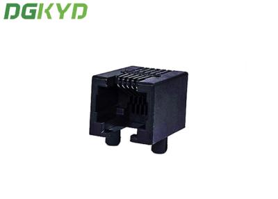 Chine PBT rj45 Jack modulaire, connecteur RJ45 gauche simple sans mené à vendre