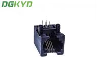 China Single Port RJ45 Modular Socket Lightless Plastic 6p4c Interface 10/100/1000BASE-T for sale