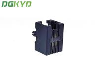 China Single Port RJ45 Modular Socket Lightless Plastic 6p4c Interface 10/100/1000BASE-T for sale