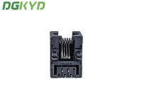 China Single Port RJ45 Modular Socket Lightless Plastic 6p4c Interface 10/100/1000BASE-T for sale
