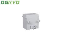 China White Plastic Shell 6p4c RJ11 Connector DIP PCB Mount 10/100/1000BASE-T with 350uH Inductance for sale