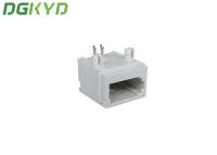 China White Plastic Shell 6p4c RJ11 Connector DIP PCB Mount 10/100/1000BASE-T with 350uH Inductance for sale