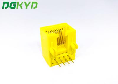 China DGKYD56221118IWB1DY1027 Rectangle Single Port RJ45 Socket 15.2 *17.8* 11.7mm RJ45 Without Transformer for sale