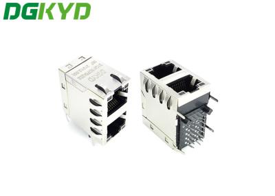China DGKYD21Q418DF5A2D2057 de metaal Beschermde Gestapelde Schakelaar 2x1 van Cat6a Rj45 Te koop