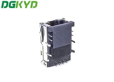 중국 금속은 저자세 SMT Cat5 Rj45 모듈러 잭 하락 탑재를 덤으로 보호했습니다 판매용