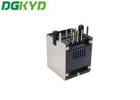 China Shielded RJ11 Modular Jack Connector 6P6C Without Filter - 350uH Inductance, 265℃ Solder Rating for sale