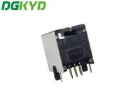 China Shielded RJ11 Modular Jack Connector 6P6C Without Filter - 350uH Inductance, 265℃ Solder Rating for sale