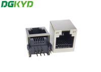 China Shielded RJ11 Modular Jack Connector 6P6C Without Filter - 350uH Inductance, 265℃ Solder Rating for sale