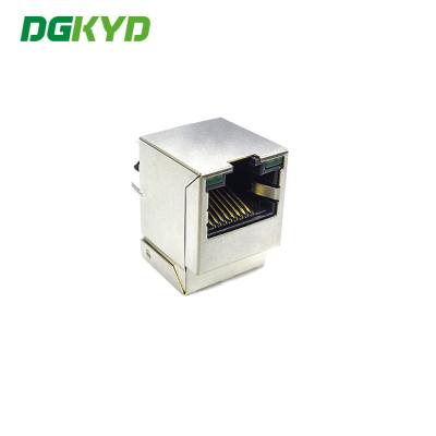 China 180 Vertical Ethernet Female Rj45 Network Connector DGKYD511Q009AC3A1DK068 for sale