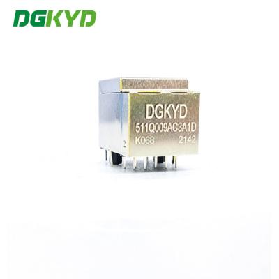China 180 Vertical Ethernet Female Rj45 Network Connector DGKYD511Q009AC3A1DK068 for sale
