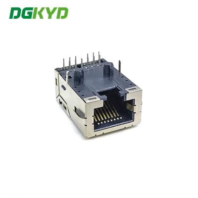 China DGKYD1611Q002HWA10DB057(10G) 10G Network Filter 8P12C RJ45 Network Port Connector With Light for sale