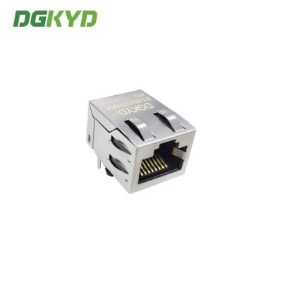 China 100Base 8 LEIDENE van Jack Tab Up Without van de speldrj45 Enige Haven Modulaire RJ45 met Transformator Te koop