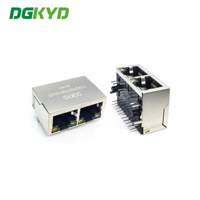 China 10Pin van de Havenschakelaars PBT van RJ45 Veelvoudig de Fosfoorbrons DGKYD112Q187AB1A1D Te koop