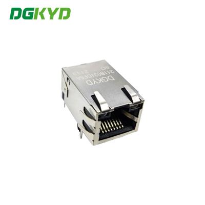 China PA66 beschermde schakelaar 25.8mm Netwerkcontactdoos RJ45 van 6U ethernet rj45 met Transformator Te koop