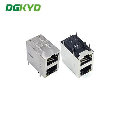 China 2X1 modulaire RJ45-de Contactdoosgigabit Geïntegreerde Transformator van de Netwerkhaven Te koop