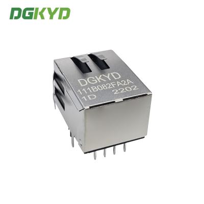 China 1x1 haven8p8c RJ45 Enige Haven Magnetisch Jack With Transformer Te koop