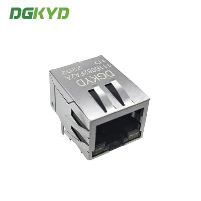 China 1x1 haven8p8c RJ45 Enige Haven Magnetisch Jack With Transformer Te koop