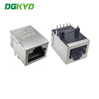 중국 트랜스 10Pin 연결기와 DGKYD211Q180GWA4D RJ45 단일 포트 판매용