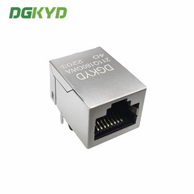 China DGKYD211Q180GWA4D de Enige Haven van RJ45 met Transformator 10 Pin Connector Te koop