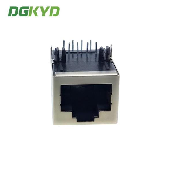 Single Port 8P8C Female CAT6 PCB Connector RJ45 Without Transformer