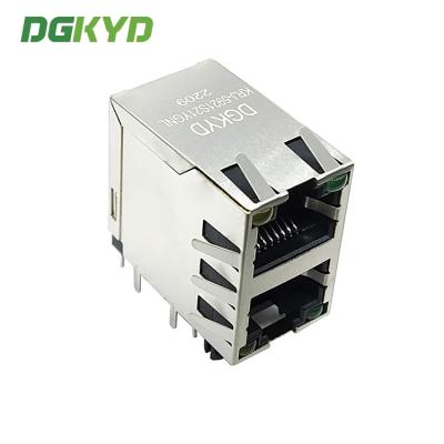 Cina Connettori modulari della rete RJ45 del porto di KRJ-5921S21YGNL 2X1 con il LED in vendita
