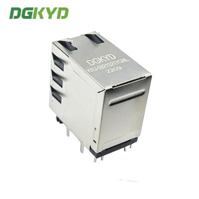 Cina Connettori modulari della rete RJ45 del porto di KRJ-5921S21YGNL 2X1 con il LED in vendita
