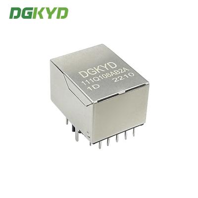 China Enige Haven10p8c RJ45 Magnetische Gigabit Ethernet Schakelaar met leiden Te koop