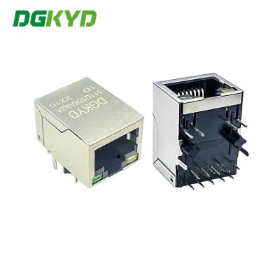 중국 주도한 것을 가진 단일 포트 10P8C RJ45 자기를 띤 기가비트 이서넷 커넥터 판매용