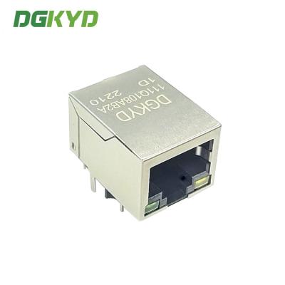 China Enige Haven10p8c RJ45 Magnetische Gigabit Ethernet Schakelaar met leiden Te koop