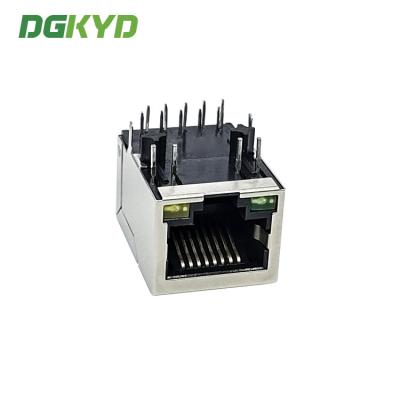 China Enige Haven10p8c RJ45 Magnetische Gigabit Ethernet Schakelaar met leiden Te koop