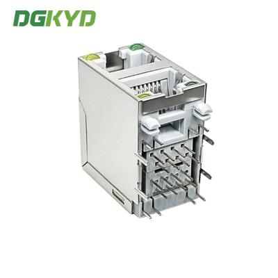 China DGKYD59212188AB1E1DY1E022 5921 Series Network Socket 2X1 Port 8P8C Modular Jack Multiport DGKYD for sale