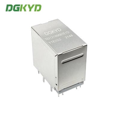 China DGKYD59212188AB1E1DY1E022 5921 Series Network Socket 2X1 Port 8P8C Modular Jack Multiport DGKYD for sale