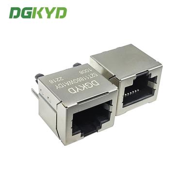 China Schnittstelle 52T DGKYD52T1188GWA1DY1008 RJ45 180 Grad in der Linie Netz-Hafen-Sockel 8P8C kein helles Abschirmungsverbindungsstück zu verkaufen