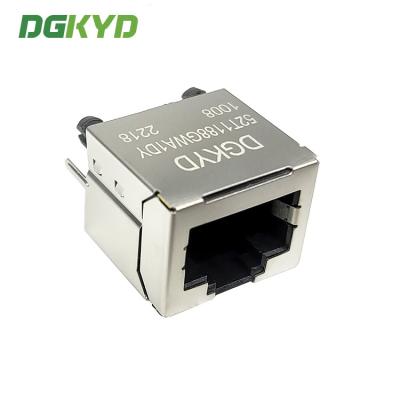 Китай Интерфейс 52T DGKYD52T1188GWA1DY1008 RJ45 180 градусов в линии гнезде 8P8C сетевого порта отсутствие светлого защищая соединителя продается