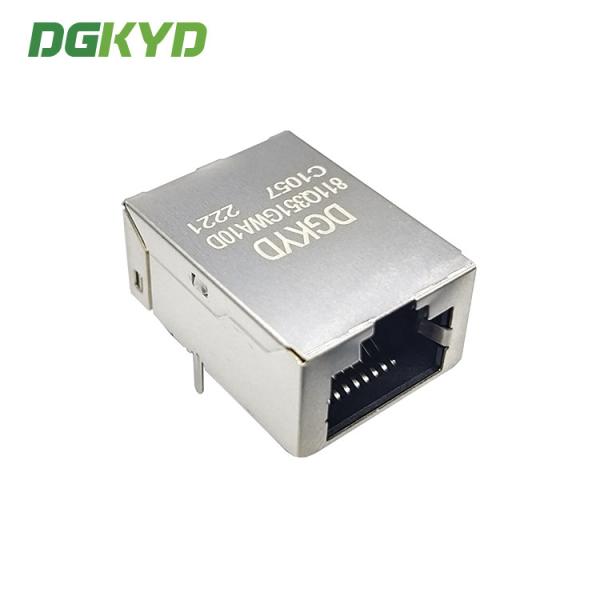 DGKYD811Q351GWA10DC1057 10G Rj45 Network Connector 8P8C Female Connector With Shrapnel Rj45 Modular Block Socket