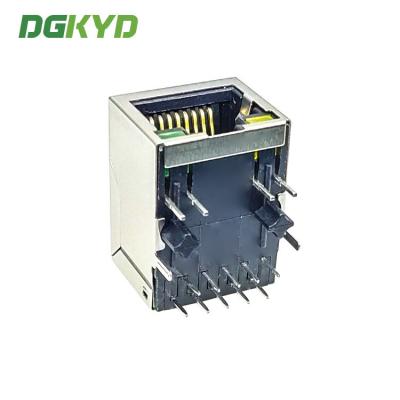 China DGKYD111Q571AB2A1D 2.5G que filtra relação modular protegida portuária industrial do conector da categoria RJ45 a única com PBT claro à venda