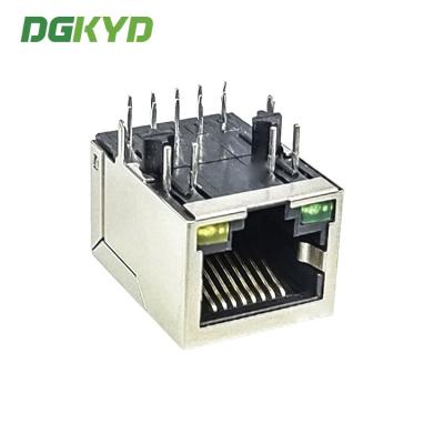 China DGKYD111Q571AB2A1D 2.5G que filtra relação modular protegida portuária industrial do conector da categoria RJ45 a única com PBT claro à venda
