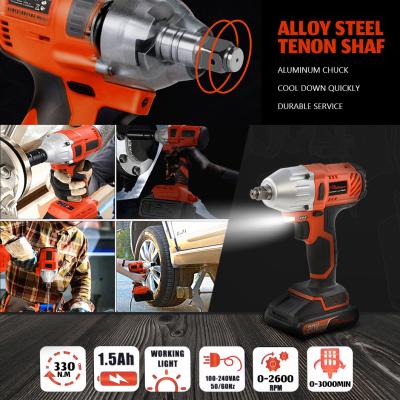 Cina 2000mAh chiave 330N.M Cordless Torque Wrench di potere di impatto dello Li-ione 20V in vendita